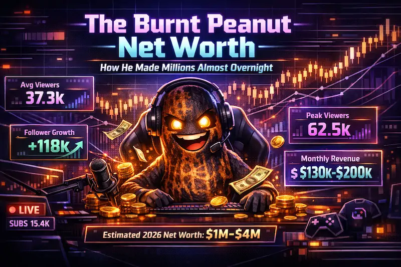 The Burnt Peanut Net Worth (2026): How He Made Millions Almost Overnight